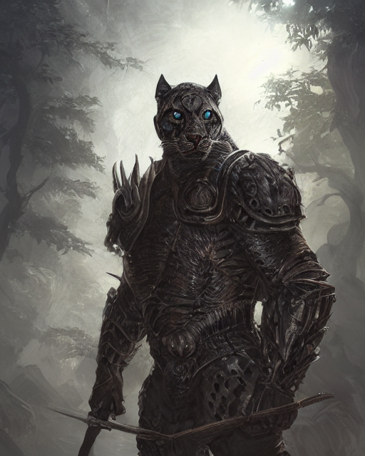 Panther Warrior Art