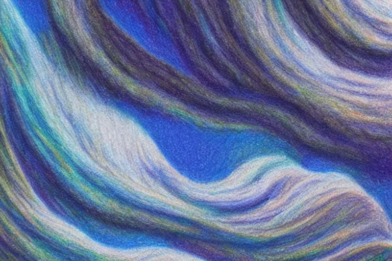 Waves Pencil Drawing