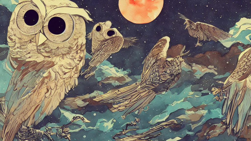 Flying Owl Drawing Tumblr
