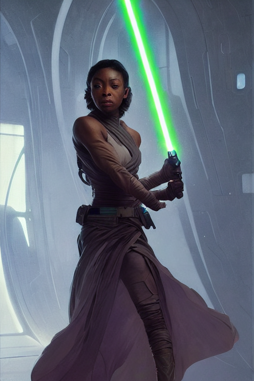 prompthunt: star wars jedi master normani as aeon flux profile picture ...