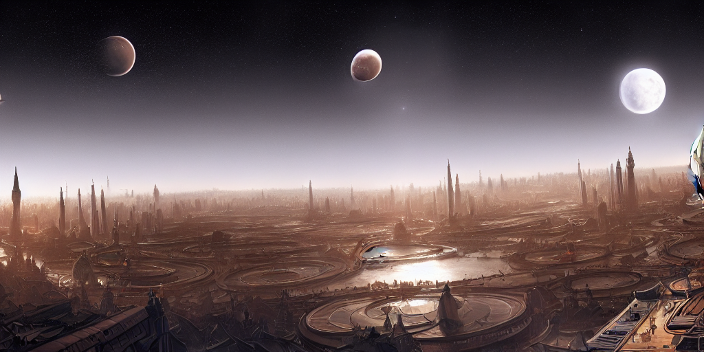 Paintings Planets And Cities