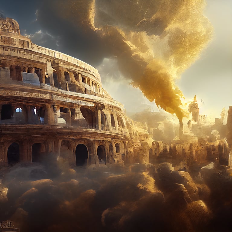 Inside The Roman Colosseum Render
