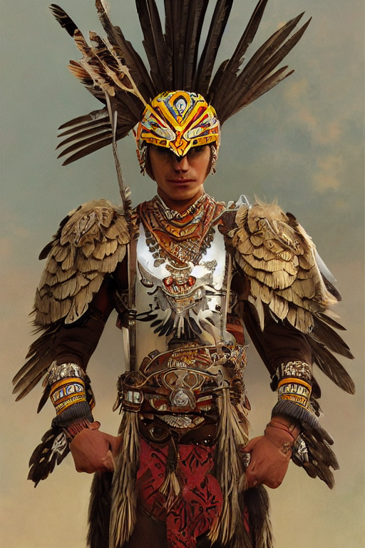 Aztec Eagle Warrior Helmet