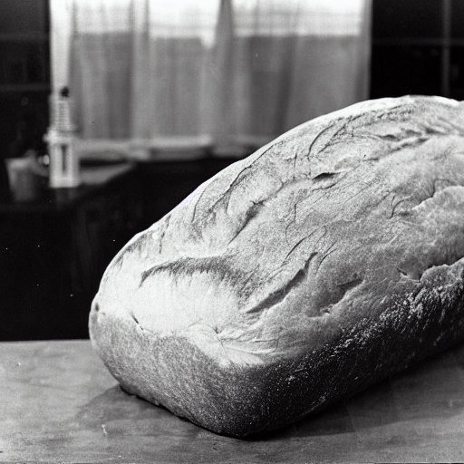 Loaf Of Bread Black And White
