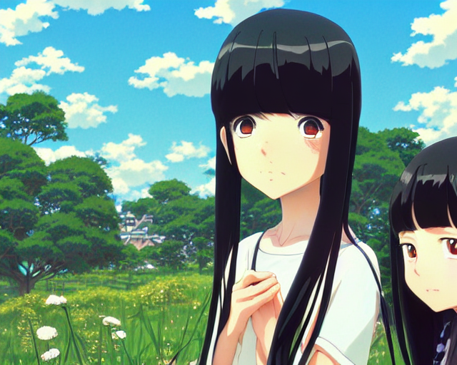 Anime Girl With Blunt Bangs