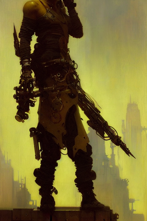 prompthunt: full character portrait max mad cyberpunk, machinist tech ...