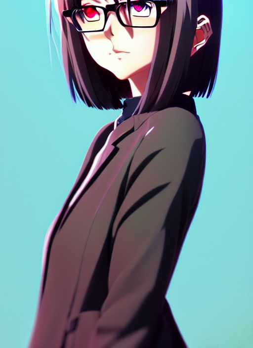 Anime Girl With Blunt Bangs