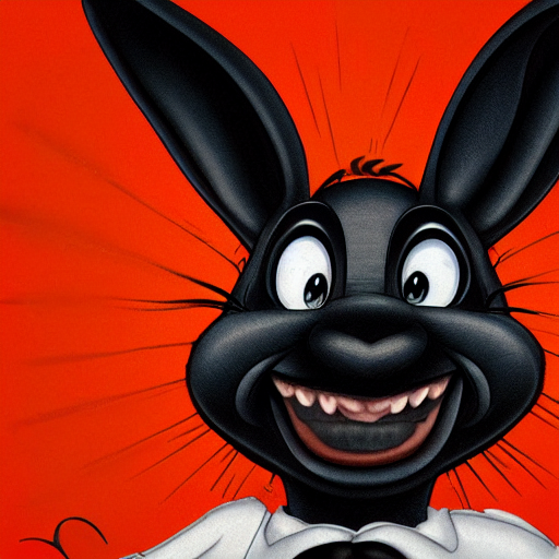 Dark Cartoon Rabbit