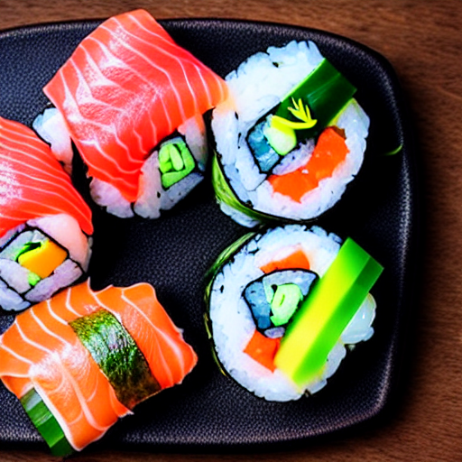 prompthunt: macro sushi sashimi photography professional photograph