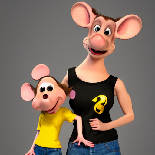 prompthunt: 3 d render, portrait, upper body shot, mid shot ...