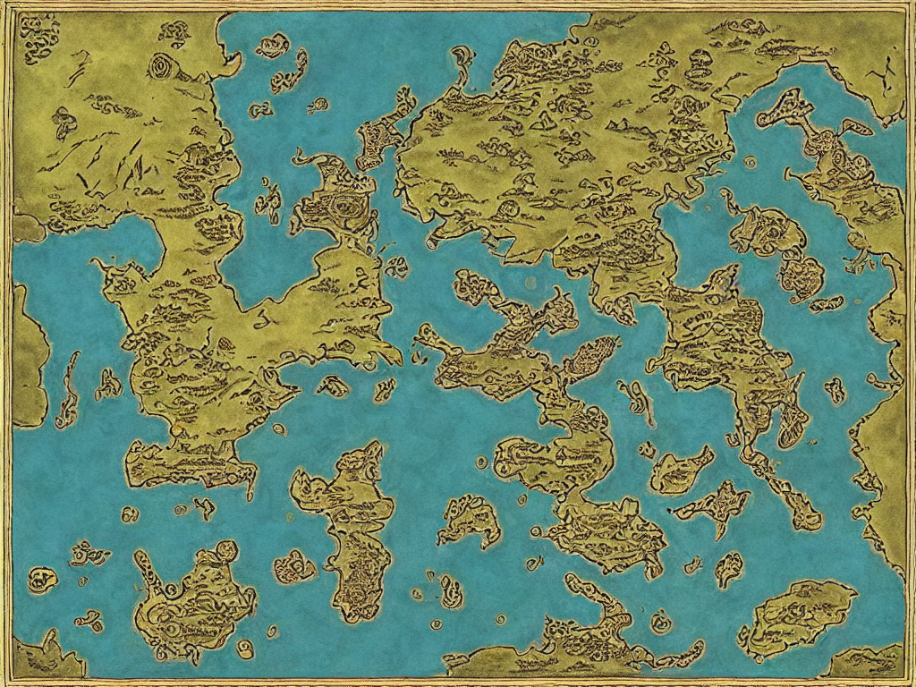 Fantasy Archipelago Map