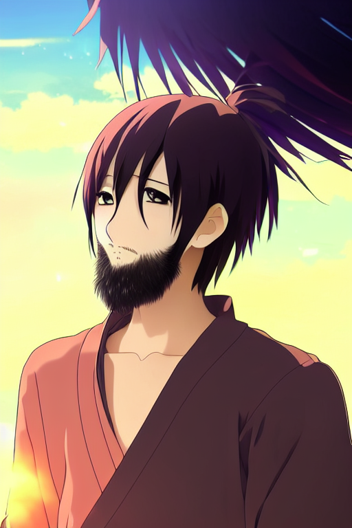 Anime Samurai Concept Art