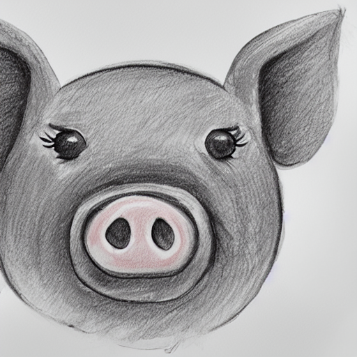 How To Draw A Pig Face Realistic