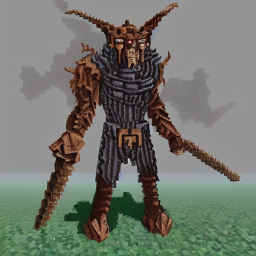 prompthunt: minecraft warden in the style of a fantasy beast, ultra ...