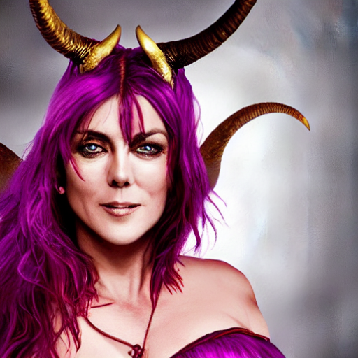prompthunt: illustrated hyper realistic portrait of Elizabeth Hurley as ...