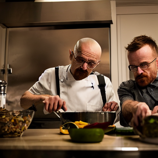 Jesse Pinkman And Walter White Cooking