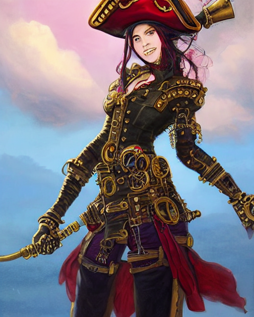 Female Steampunk Pirate