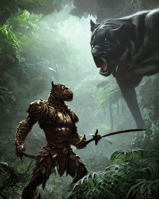 Panther Warrior Art