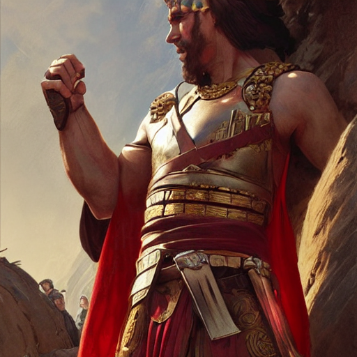 Thumbs Down Gladiator Painting