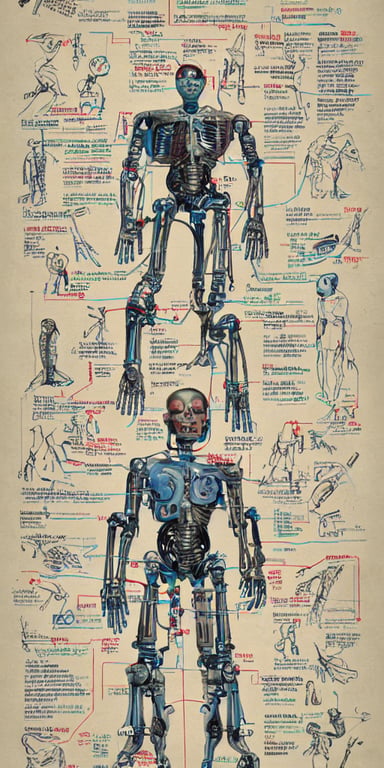 Terminator T 800 Blueprints