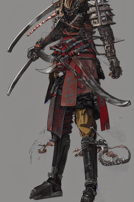 Anime Samurai Concept Art