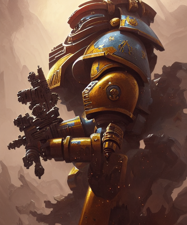 Warhammer 40k Space Marine Concept Art