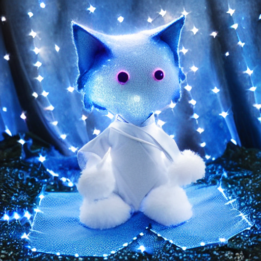 prompthunt: stop motion starry blue fox druid wearing magic imbued ...