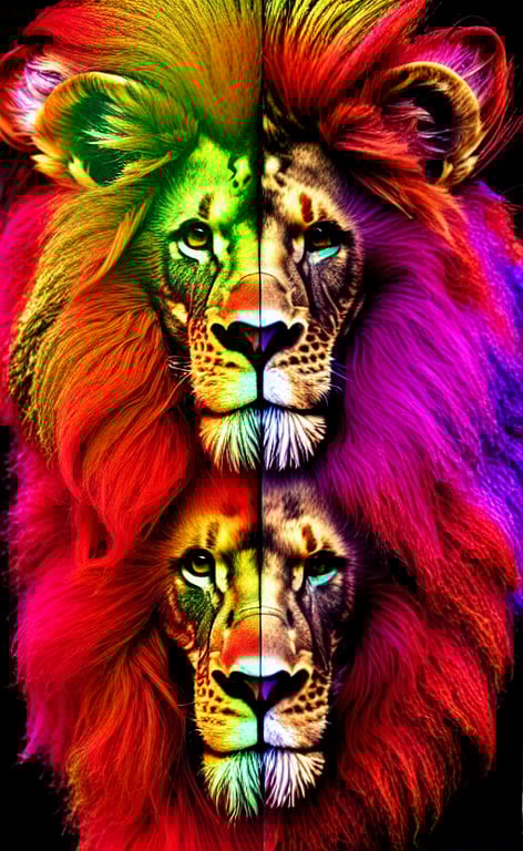 Psychedelic Lion