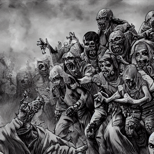 Zombie Attack Drawing