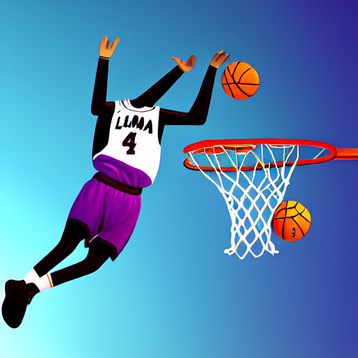 Animated Basketball Dunk