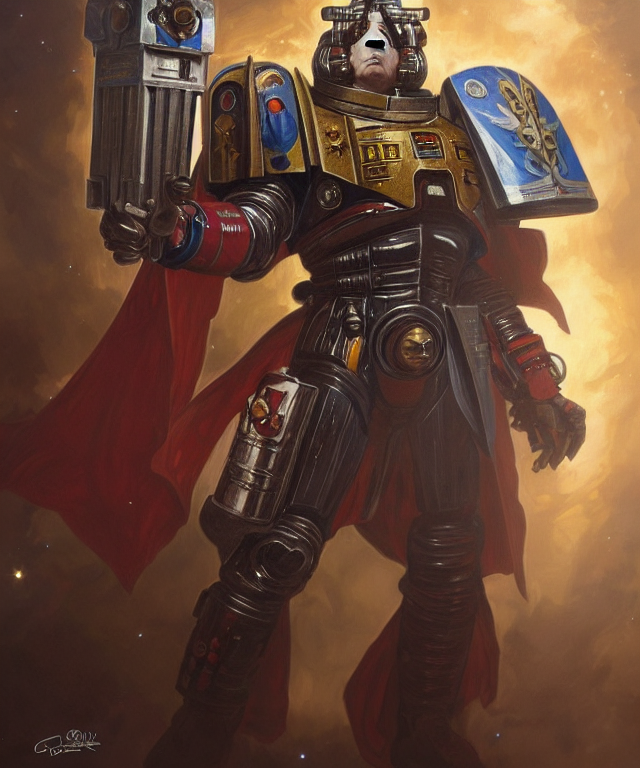 Warhammer 40k Space Marine Concept Art