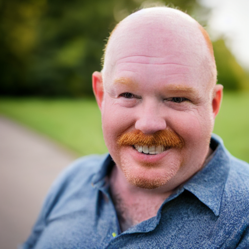 prompthunt: 3 / 4 upper body photo of a 5 0 year old ginger men with ...