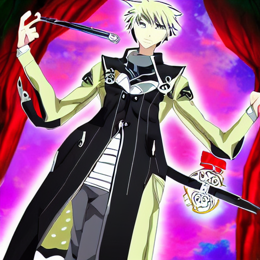 prompthunt: giga chad as anime character, anime art