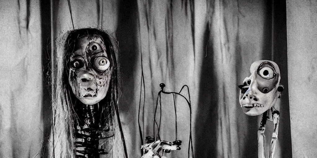 Prompthunt: Female Alive, Eerie, Creepy Marionette Puppet,, 60% OFF