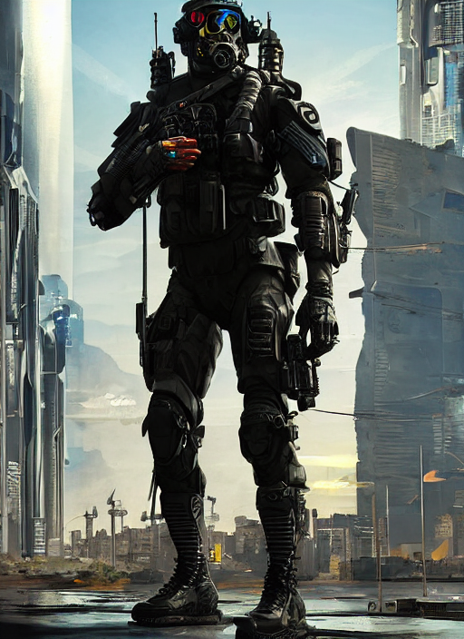 Cyberpunk Soldier