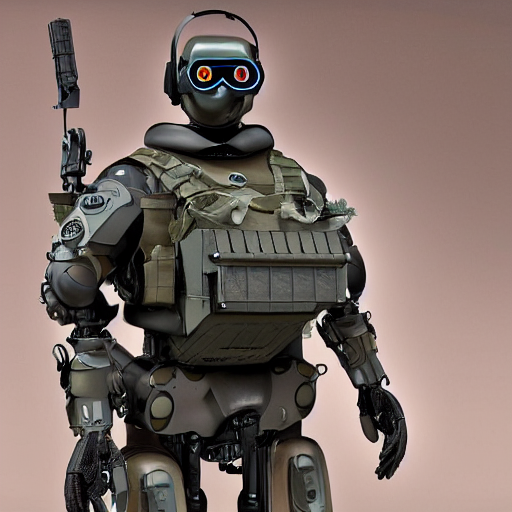 Futuristic Robot Soldier