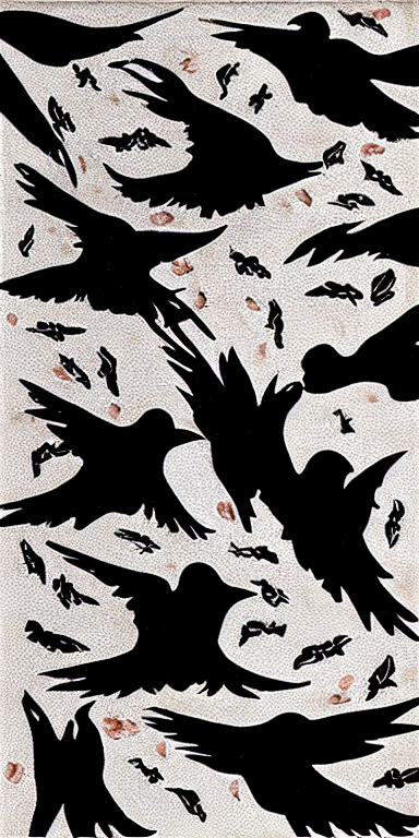 Raven Flock Drawings