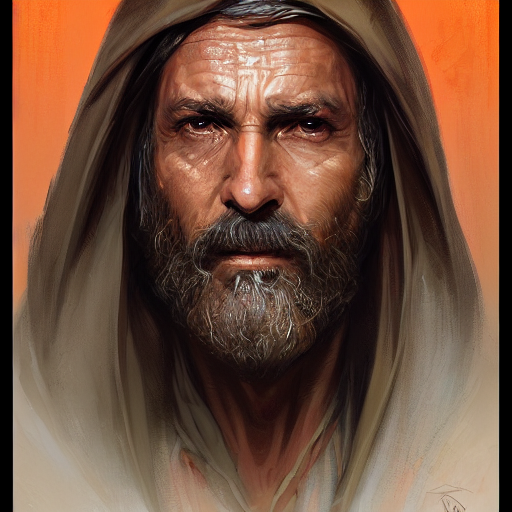 prompthunt: portrait of a man by Greg Rutkowski, an old Jedi, arabian ...