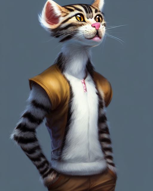 Anthro Male Cat