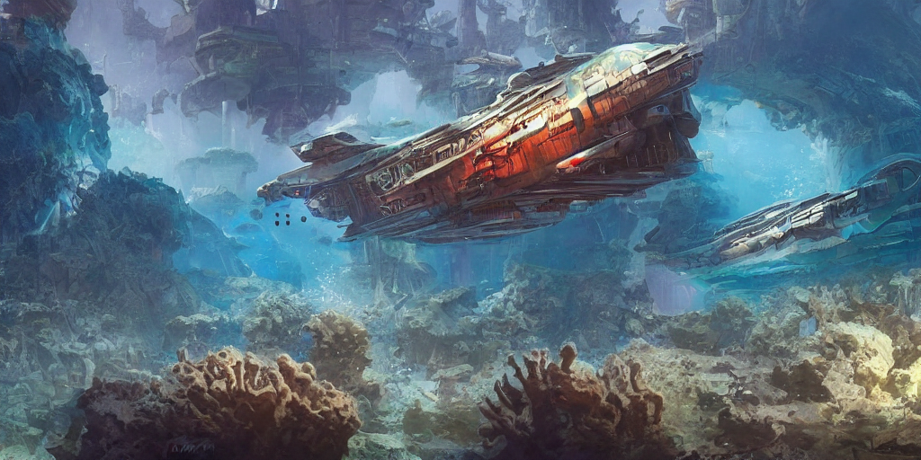 Dieselpunk Spaceship