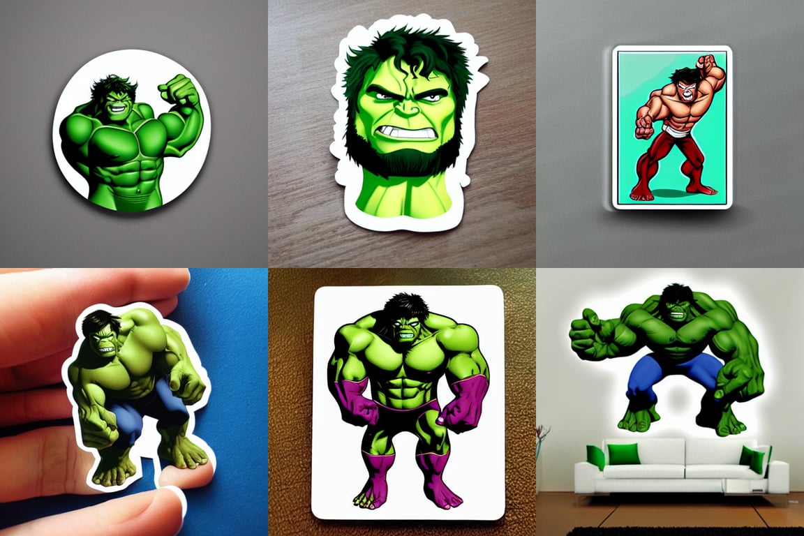 Hulk White Background