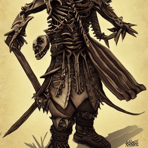 Skeleton Pirate Drawings