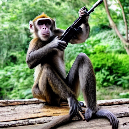Funny Pictures Of Monkeys With Guns