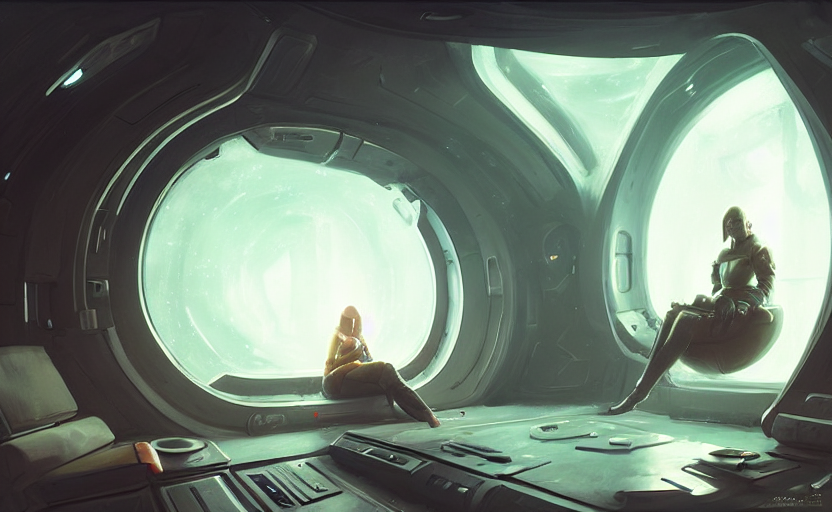 Spaceship Interior Concept Art