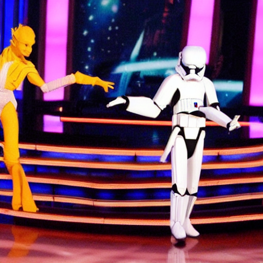 prompthunt: sebulba from star wars on dancing with the stars