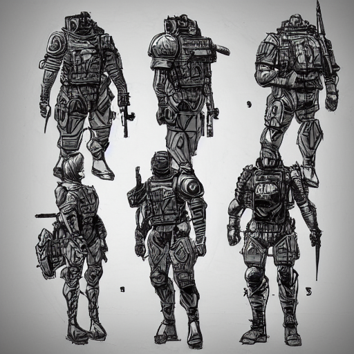 Futuristic Military Armor Concept Art