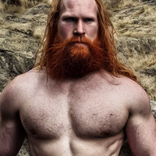 Muscle Ginger Male