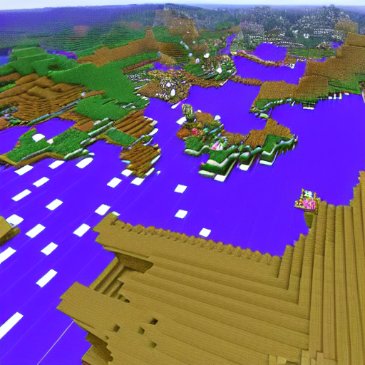 prompthunt: panorama of a minecraft world