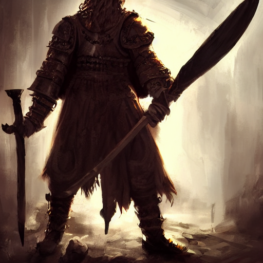 prompthunt: concept art of a dnd executioner holiding a big axe ...