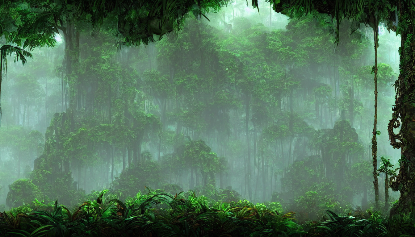 2d Game Background Jungle